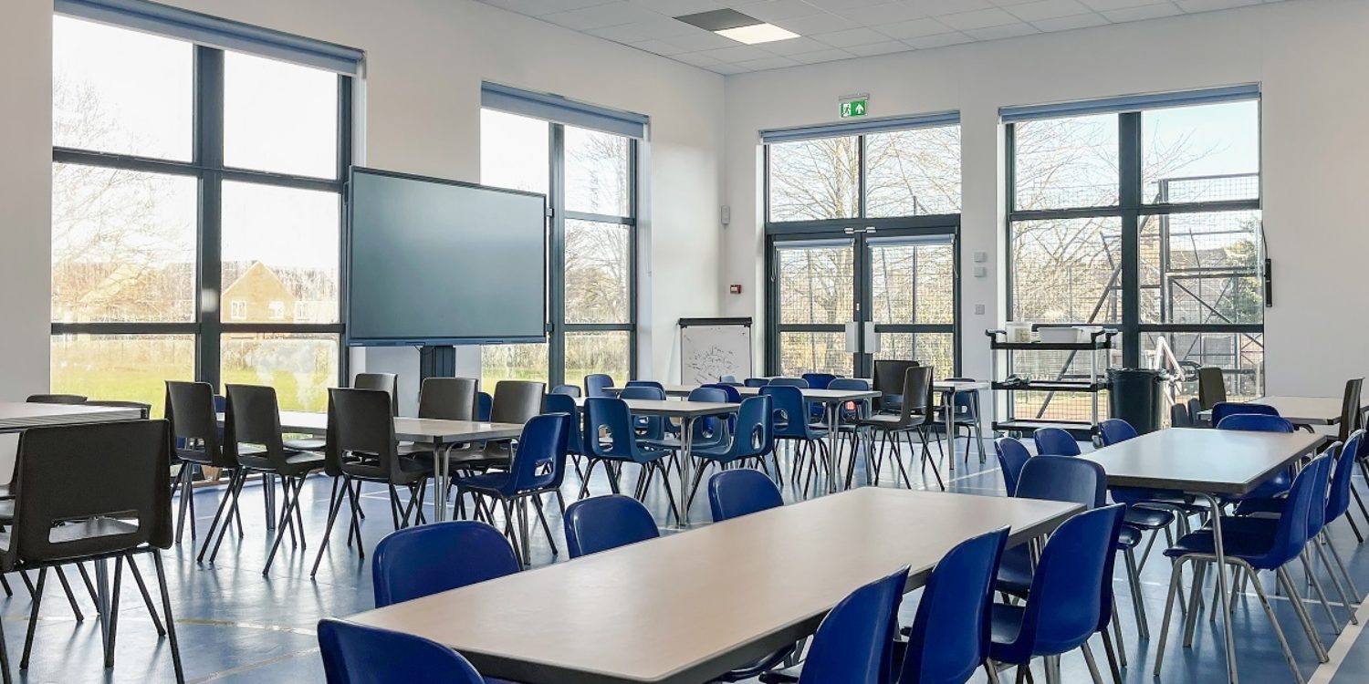 School Hall constructed for Northill Academy | Vertis Buildings